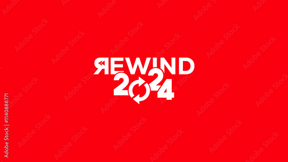2024 year rewind wallpaper, Concept words 2024 REWIND. 2024 RECAP ...