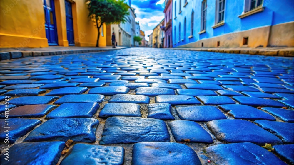 Blue cobblestones in Old San Juan, Puerto Rico , cobblestones, blue ...