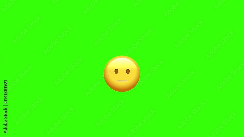 Face Emoji Animated on a Transparent Background. 4K Loop Animation with ...