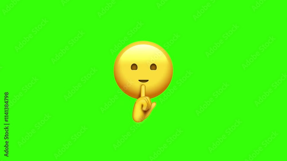 Cute Animated Emoji on Transparent Background. Confused emoticons ...