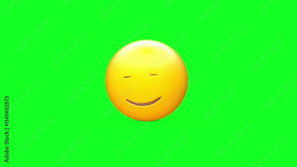 Animated colorful looping winking face emoji background for apps or ad ...