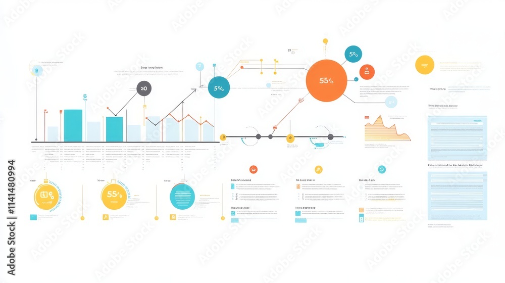 Timeline Creator infographic template. 5 Step timeline journey ...