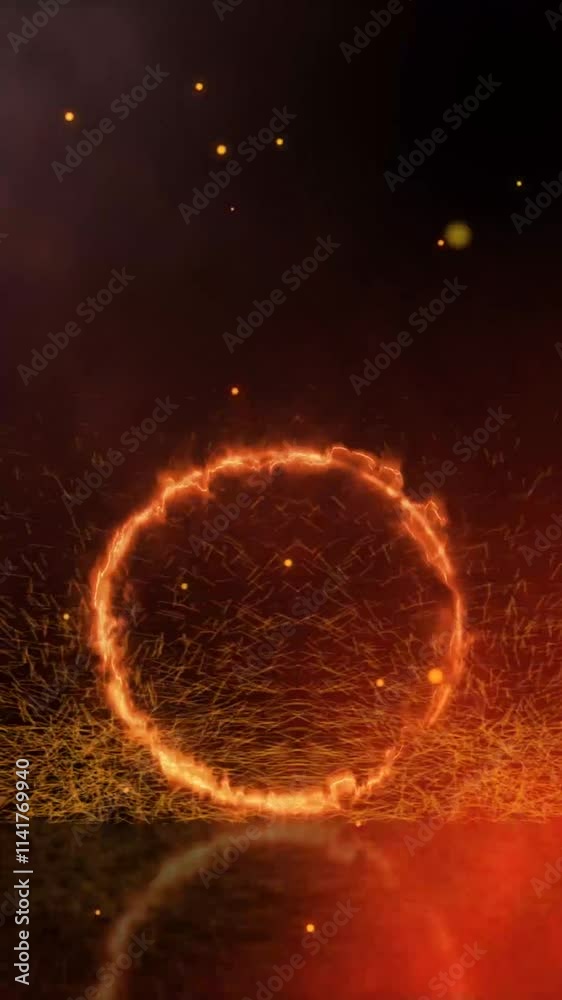 portal inferno fire lines effect green screen background 素材庫影片 | Adobe ...