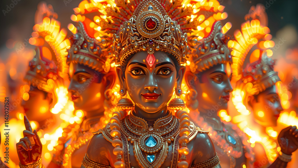 Indian Devi Devata Sita Radha Krishna Kali Parvati Durga Puja Lakshmi ...