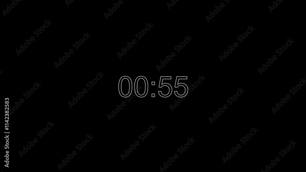 countdown 1 minutes with digital clock time. Digital Alarm Clock ...