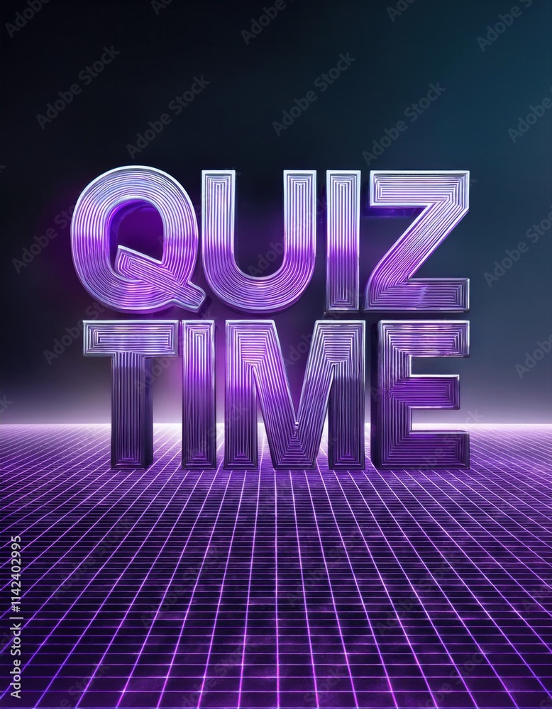 Quiz time text effect Stock Illustration | Adobe Stock