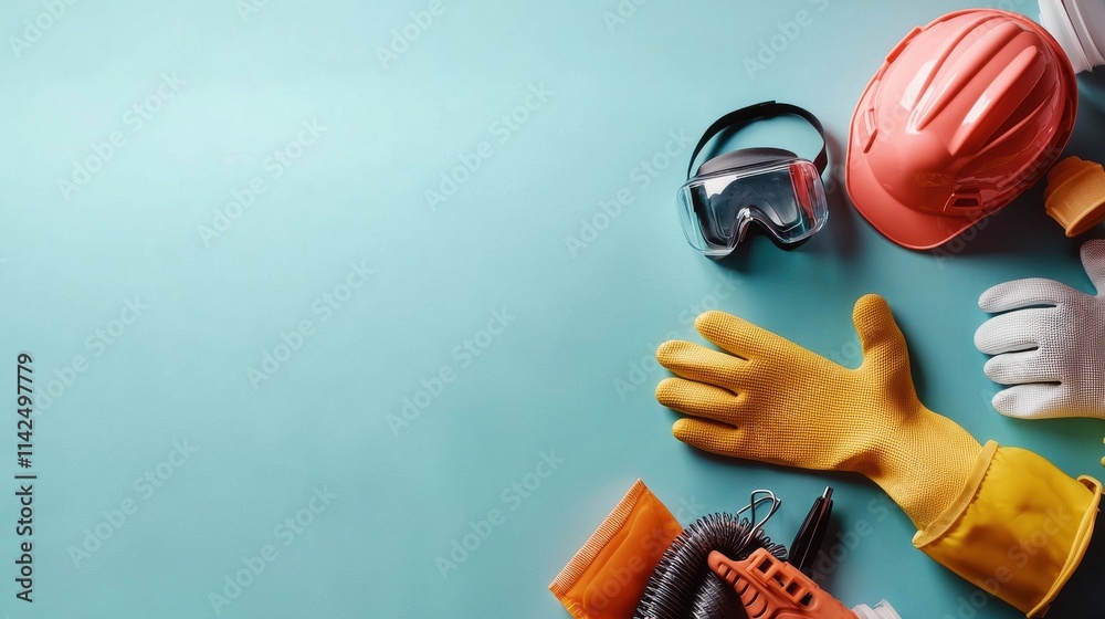 Safety first ppe equipment arrangement for construction workers ...