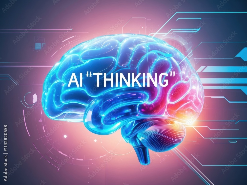 Advanced depiction of artificial intelligence process visualized ...