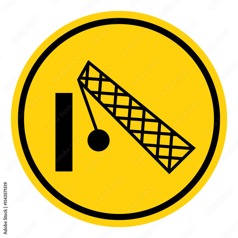 Demolition Area Hazard Symbol Sign, Vector Illustration, Isolate On ...