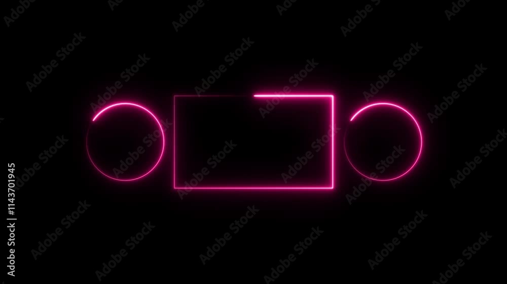 Seamless loop animation rectangles frame ultra video motion graphic ...