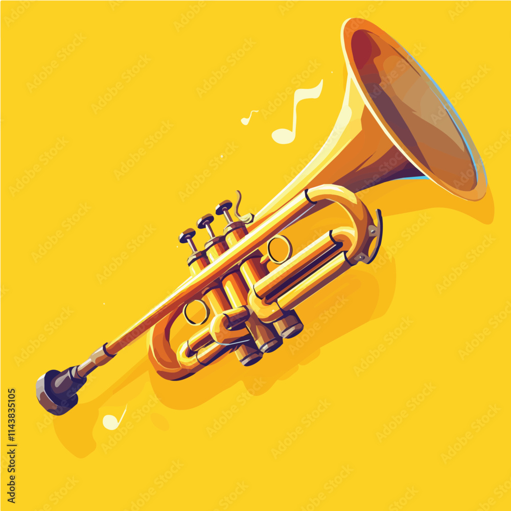 Poster Vector illustration of a trumpet for motion graphics – Wall Art ...