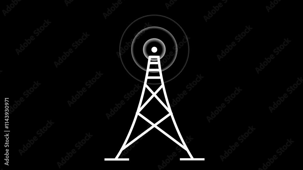 Mobile telecommunication cell tower with transmit telecommunication ...