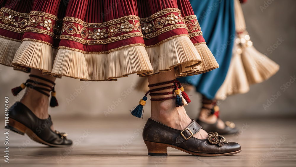 Photo & Art Print Dancers in traditional attire showcase intricate ...
