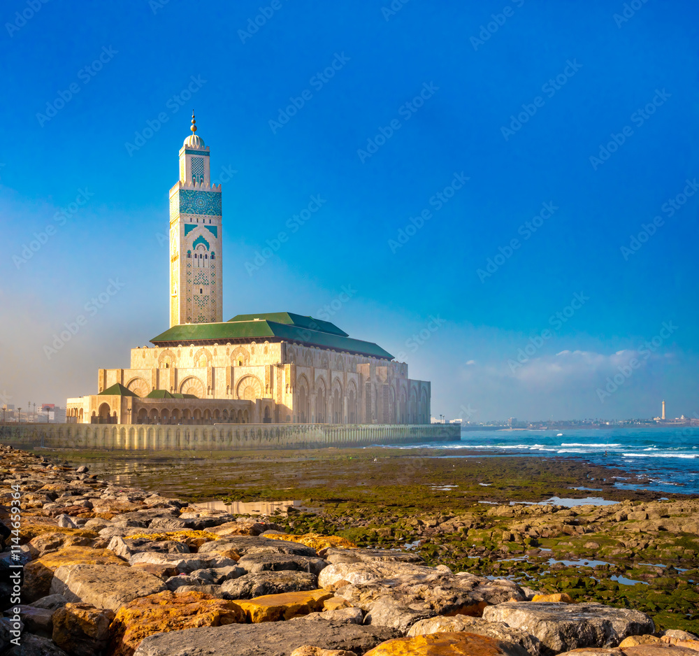 The magnificent Hassan II Mosque, one the the largest in the world ...