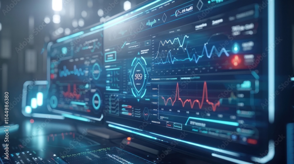 Futuristic financial analytics dashboard with dynamic data ... Futuristic financial analytics dashboard with dynamic data ...
