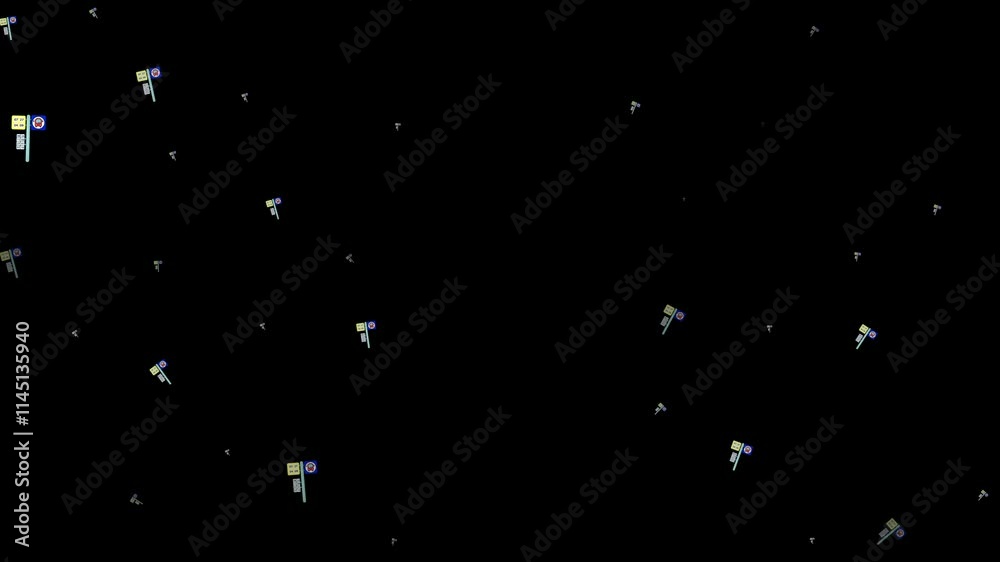animated, emoji, roadsign, traffic, signal, street, highway, direction ...