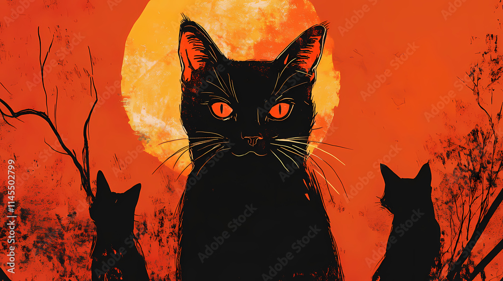 Poster National feral cat day. Feral. Illustration – Wall Art | UkPosters