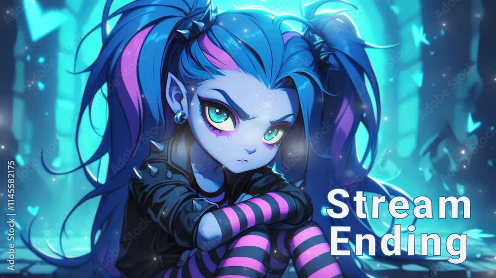 Enchanting animated character radiates cool vibes in a magical realm at ...