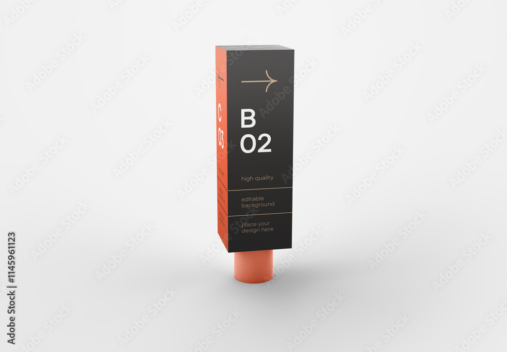 Traffic Sign Mockup – Clean Standing Road Indicator Design on Isolated ...