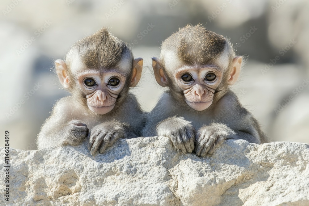 Japanese macaques - Snow Monkeys - at Jigokudani Monkey Park ...