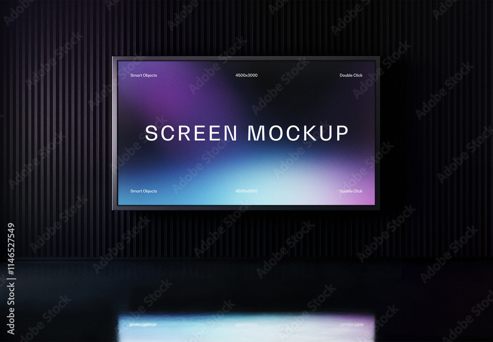 Horizontal Screen Mockup Stock Template | Adobe Stock