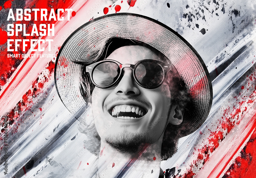 Abstract Splash Effect with Generative AI Stock Template | Adobe Stock