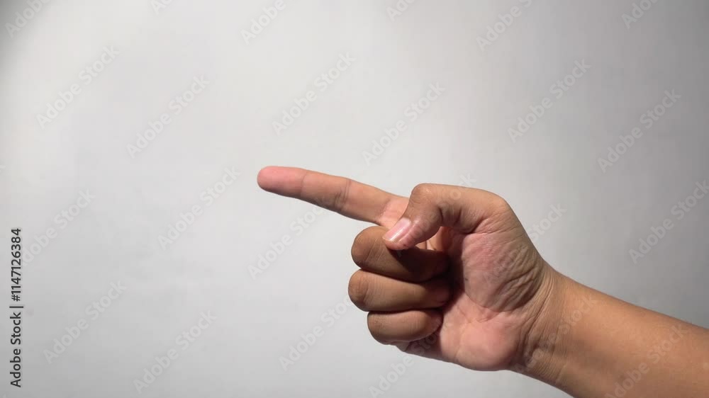 Counting Hands: Fingers Showing Numbers 1 to 5 on a White Background ...