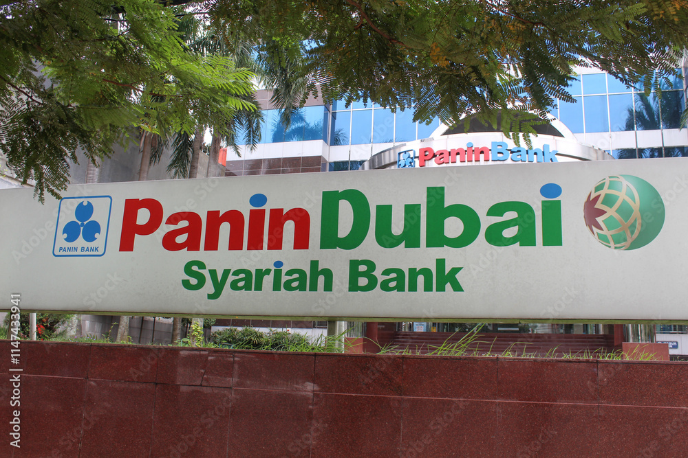 Panin Dubai Syariah Bank sign board. Semarang, Indonesia, December 25th 2022 Stock Photo | Adobe ...