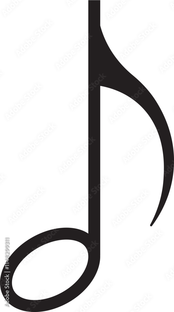Music notes icon. Musical key trendy style symbol design element logo ...