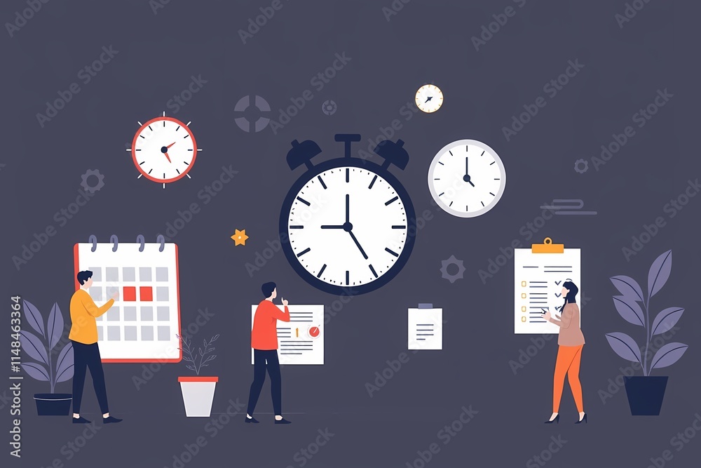 Teamwork Makes the Dream Work: A vibrant illustration depicting a ...