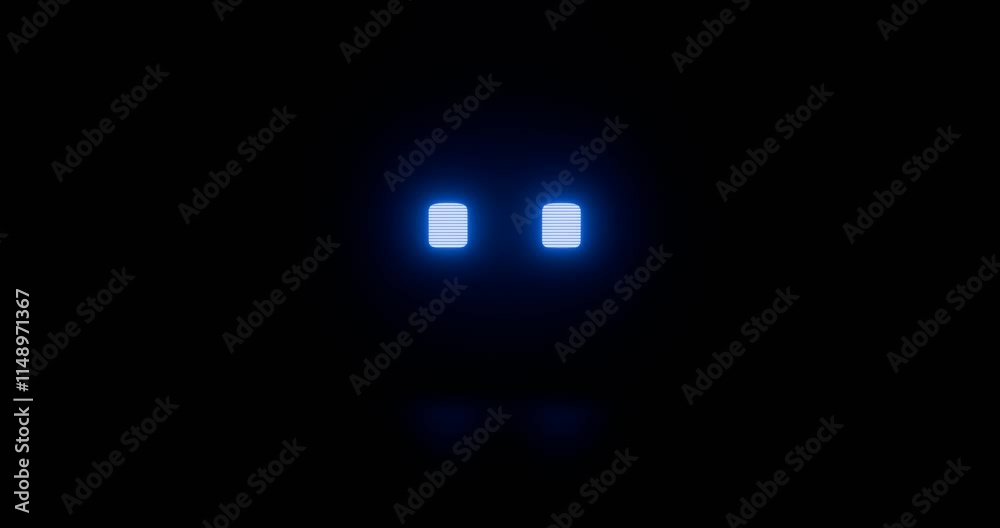 neon glowing eyes for ai, cute ai boot up screen, ai bot blinking eyes ...
