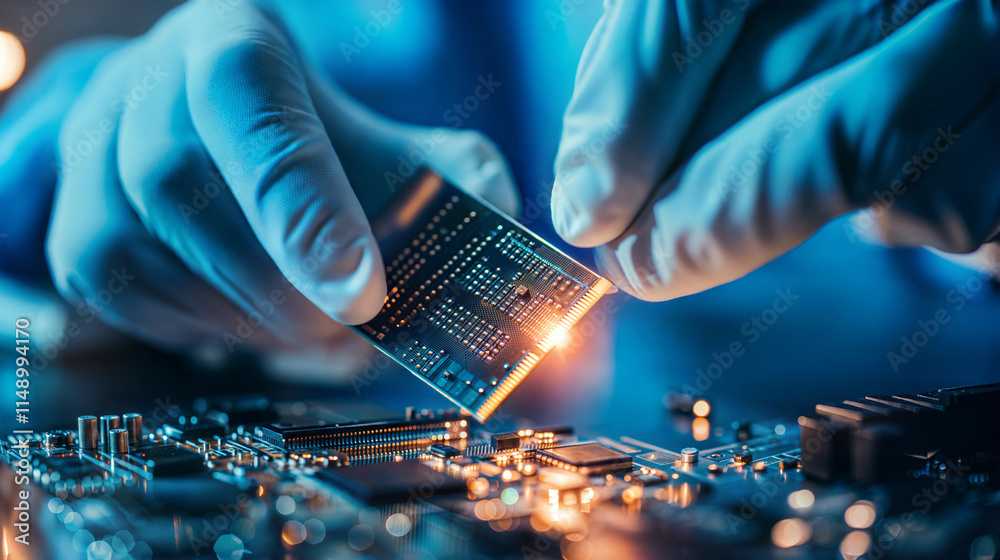 Silicon wafer reliability test technology lab visual analysis high-tech ...