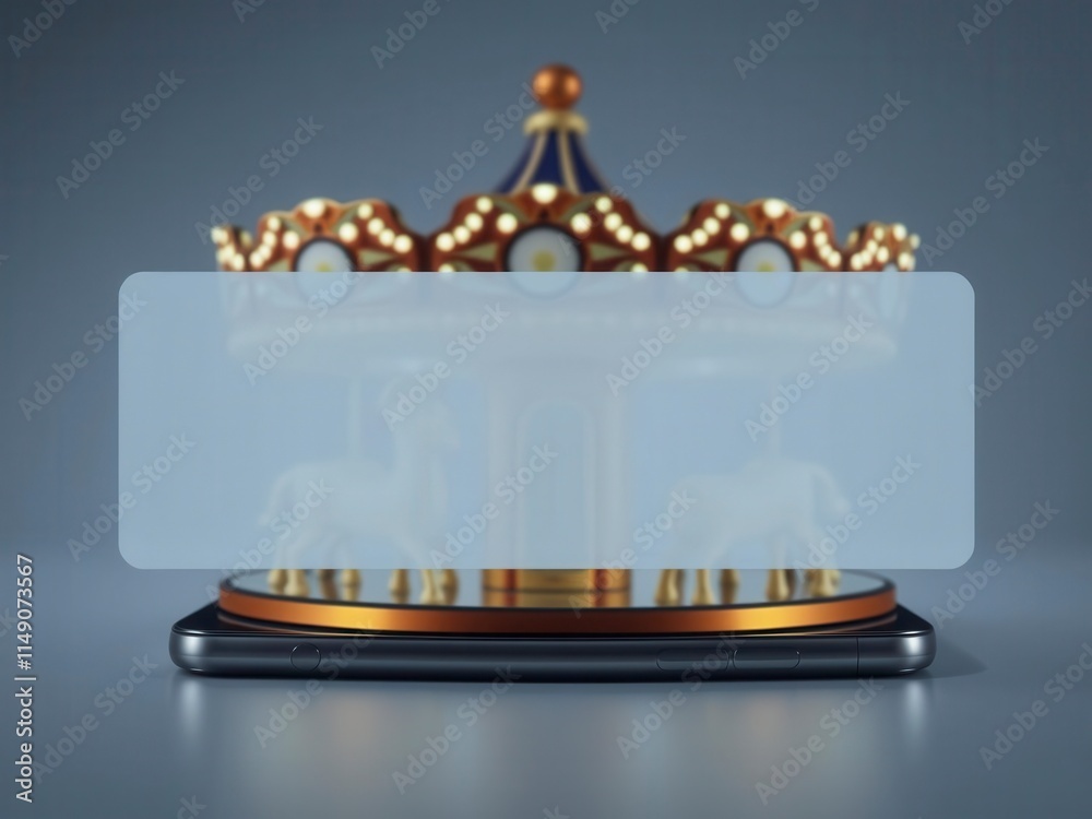 Carousel post on social media mockup with cellphone, showcasing ...