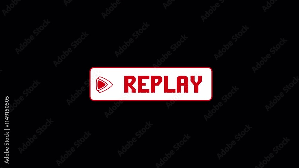 Professional Replay Text with Review Icon Symbol Animation, Stylish ...