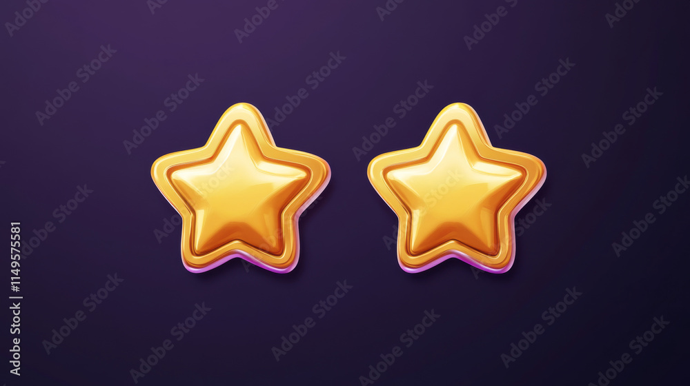 Game winner ui icon for victory and defeat button. Gold win and lose ...