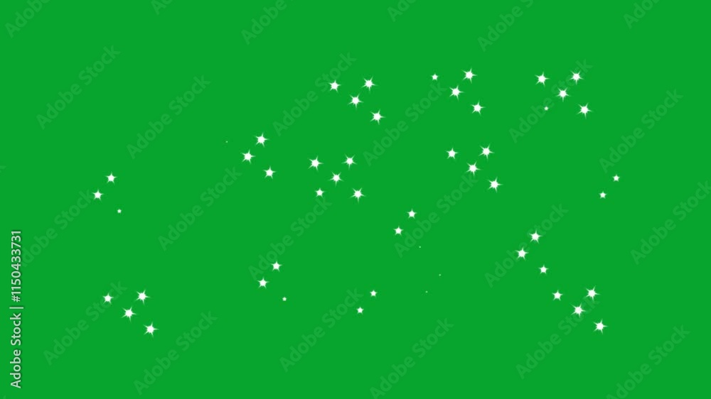 Star animation Twinkling stars animation, white cartoon, flat, vector, doodles style stars ...