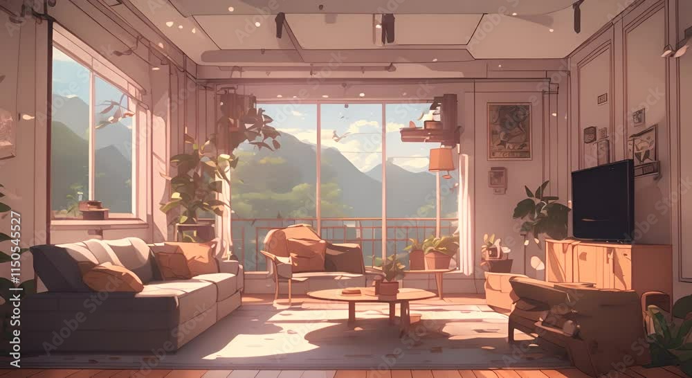 Starting Soon screen overlay loop animated virtual backgrounds cozy lo ...