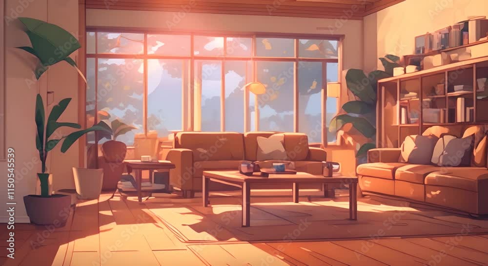 Starting Soon screen overlay loop animated virtual backgrounds cozy lo ...