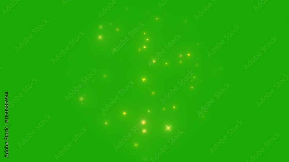 Abstract Twinkles star Particles flow in Background. 4K Twinkling star ...