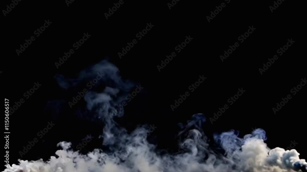 Atmospheric smoke 4K Fog effect. VFX Element. Haze background. Abstract ...