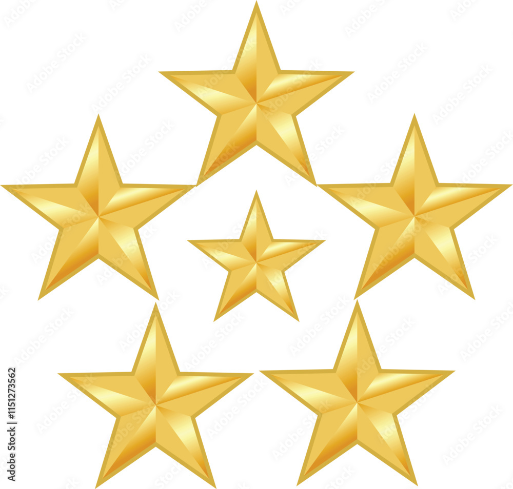 Poster Five stars army, military, award, medal, honour, reward Navy 5 ...