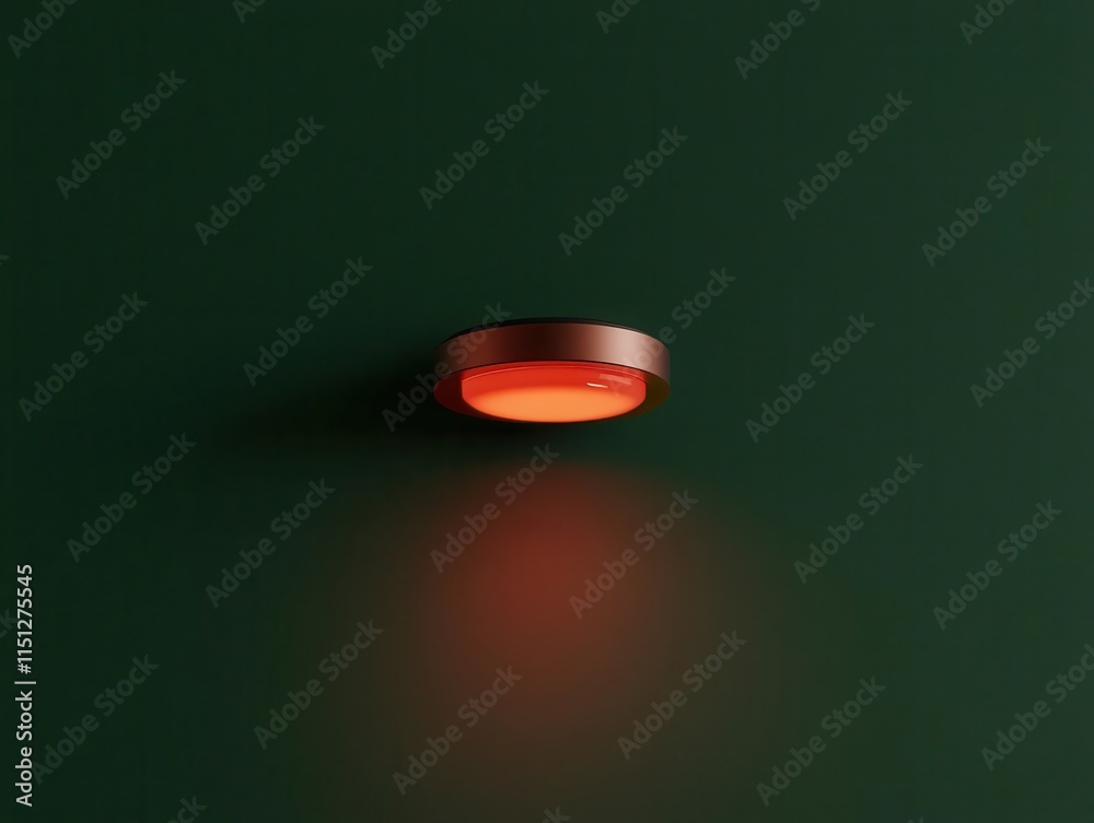 fire alarm and sensor. A detailed view of a laser-based smoke sensor ...
