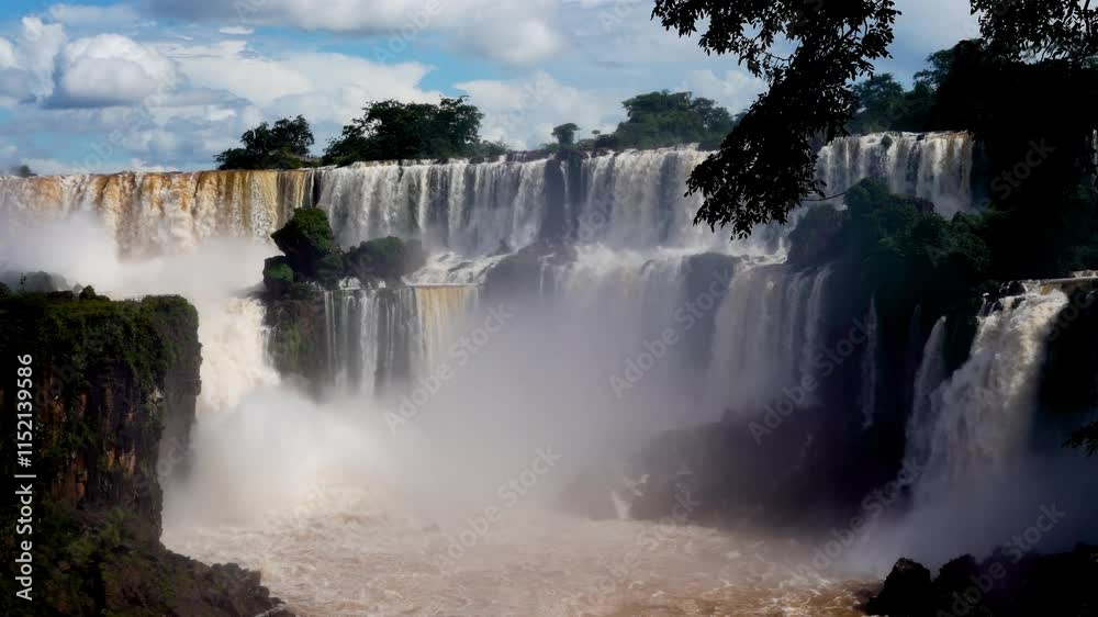 Iguazu Falls in Brazil and Argentina are the largest waterfall complex ...