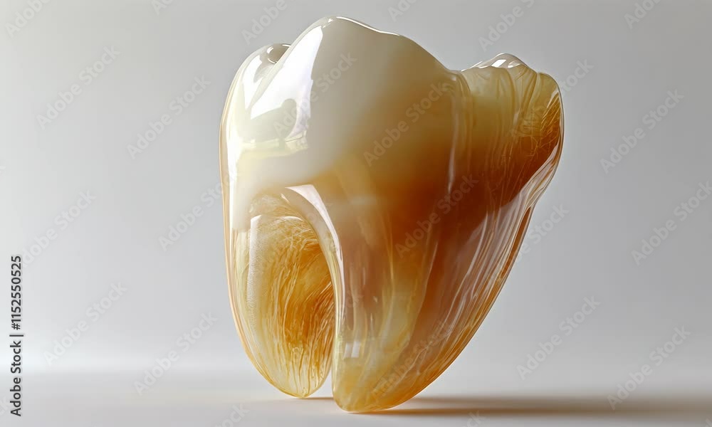 Medically 3D animation of human teeth. Toothache. Anatomical detailed ...