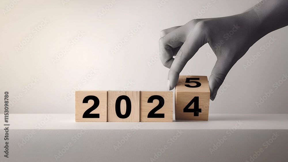 Happy New Year 2025 Background Design, Vibrant Happy New Year 2025 ...