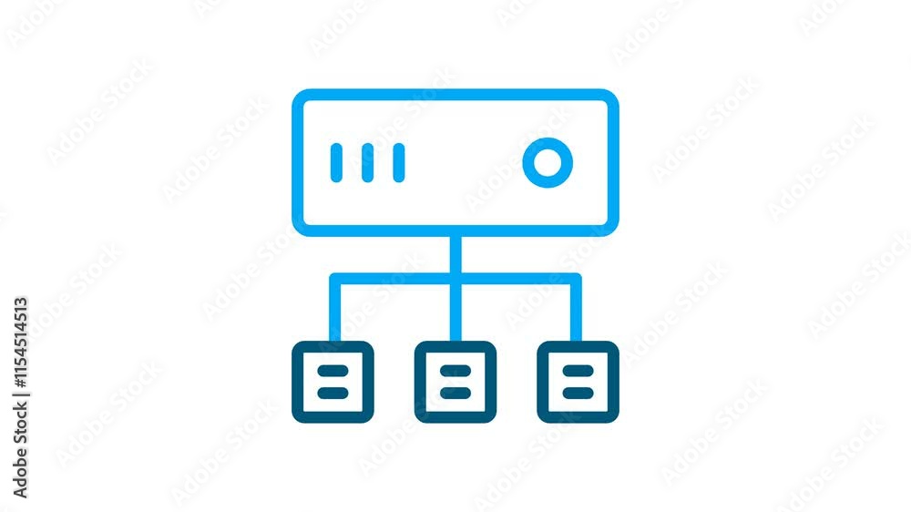 Load balancing animated icon. animated icon related to IT architecture ...