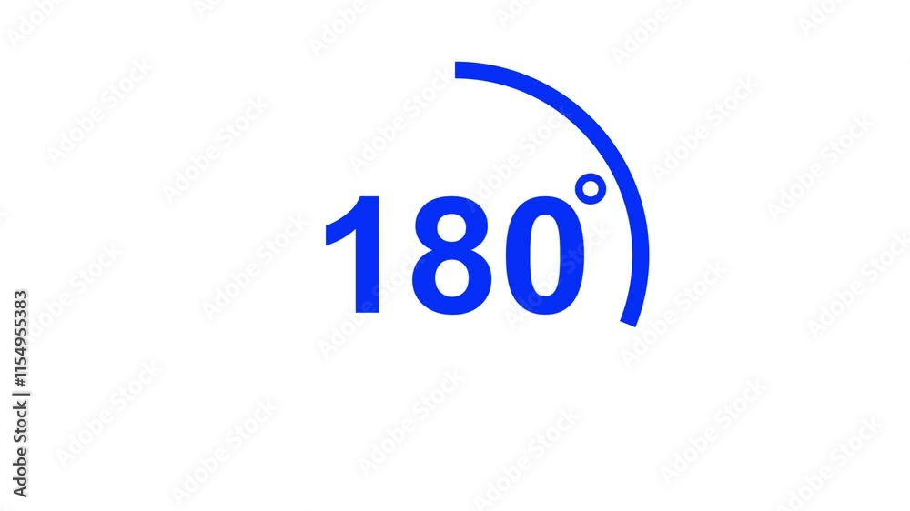 180 degree view icon animation, Icon 180° animation with optional lama ...
