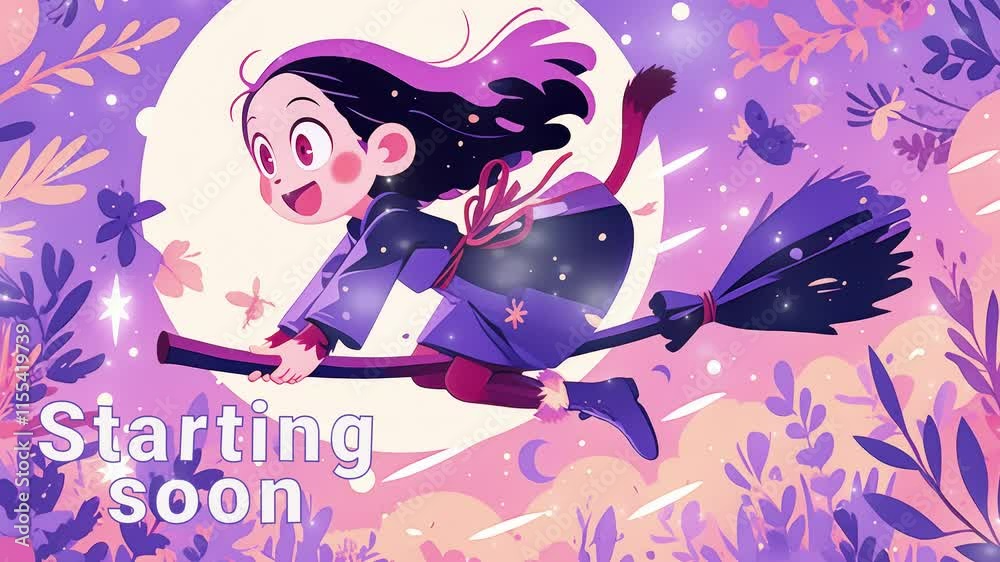 Explore a vibrant fantasy world of wonder! starting soon stream overlay ...