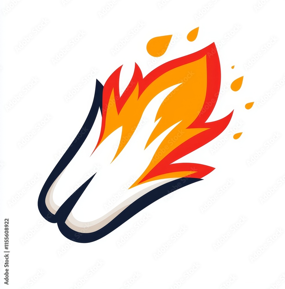 A cartoon-like icon of a collision, depicted as an orange and yellow ...