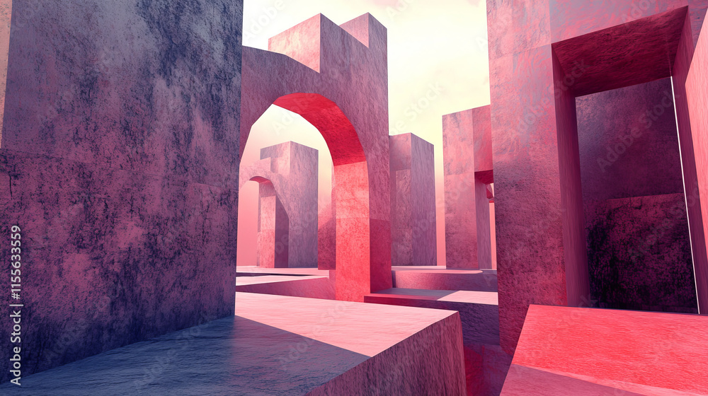 Hologram software development. Software development made of polygons, triangles, dots, and lines ...